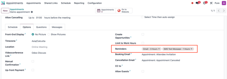 Odoo Appointment Module: For Booking Management